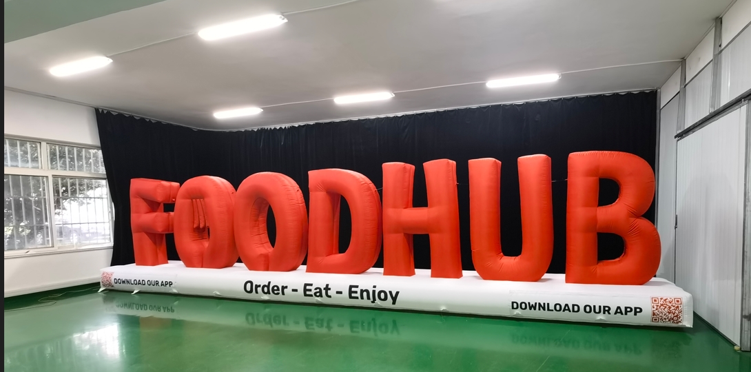 Foodhub - Inflatable Letters - Bloon | Inflatable and Aerial Marketing