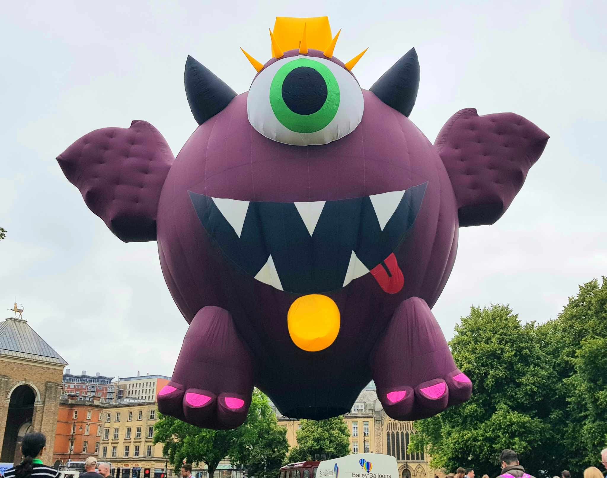 Launching Bristol Balloon Fiesta with special shape balloon Neville ...